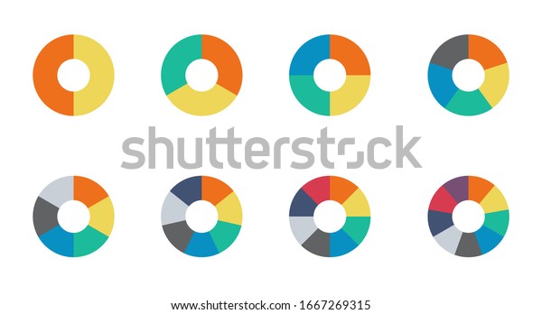 Infographic Pie Chart Set Cycle Collection Stock Vector (Royalty Free ...