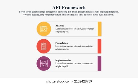 Infographic Presentation Template Afi Strategy Framework Stock Vector ...