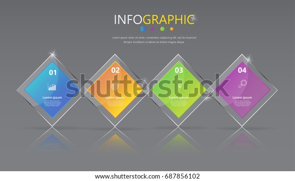 Infographic Presentation Template Transparent Stylecan Be Stock Vector ...