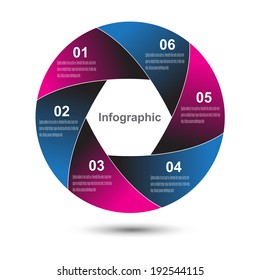 Infographic Shape Circle Idea Display Ranking Stock Vector (Royalty ...