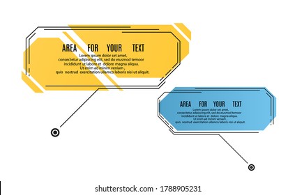 Infographic Template Callout Text Vector Illustration Stock Vector ...