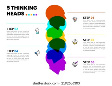 Infographic Template Icons 5 Options Steps Stock Vector (Royalty Free ...
