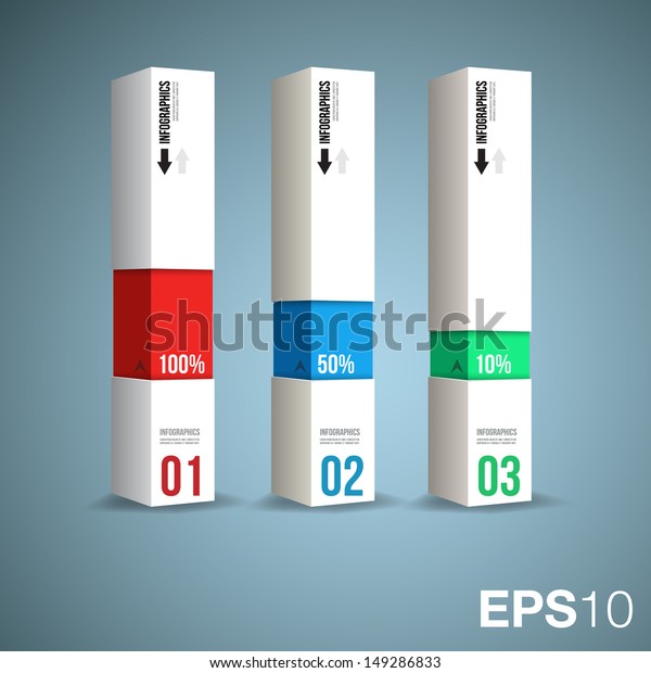 Infographic Template Modern Box Design Minimal Stock Vector (Royalty ...