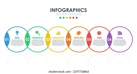 Infographic Template Numbers Business Chart Presentations Stock Vector ...