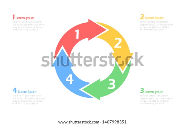 Infographic Template Organization Chart 4 Options Stock Vector (Royalty ...