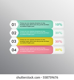 Infographic Template Pastel Colors Vector Illustration Stock Vector ...