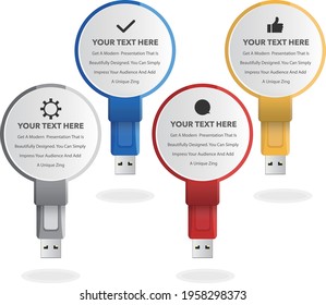 Infographic Template Premium Vector Form Usb Stock Vector (Royalty Free ...
