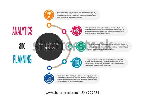 Infographic Template Use Illustrating Workflow Diagram Stock Vector ...