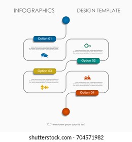 Vertical Flowchart Connected 5 Rounded Elements Stock Vector (Royalty Free) 744320725 | Shutterstock