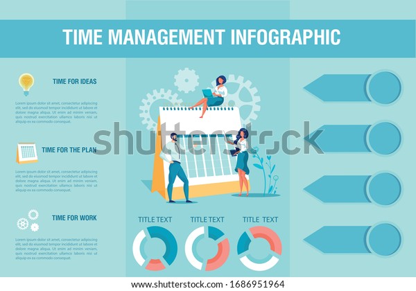 Infographic Time Management Activities Marked List Stock Vector ...