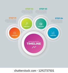 Infographic Timeline Process Illustration Stock Vector (Royalty Free ...