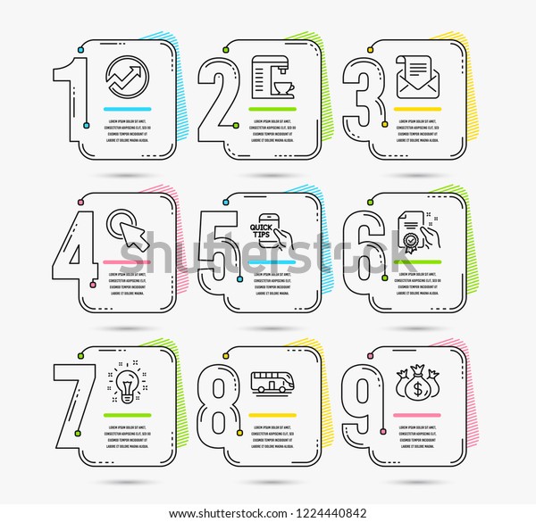 Infographic Timeline Set Audit Bus Tour Stock Vector (Royalty Free ...