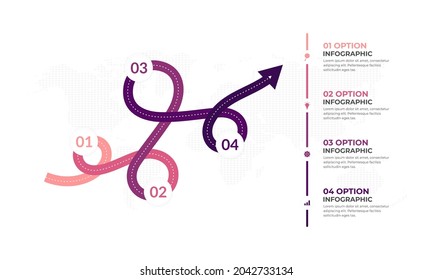 Infographic Timeline Template White Background Stock Vector (Royalty ...