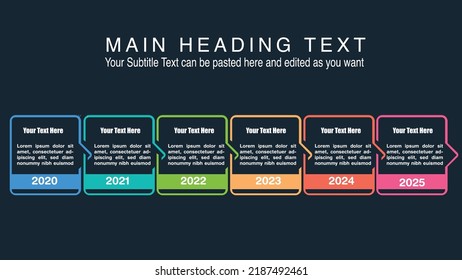 Infographic Timeline Vector Illustration Wire Shaped Stock Vector ...