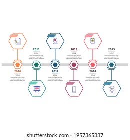 Infographic Timeline Years Set Design Stock Vector (Royalty Free ...