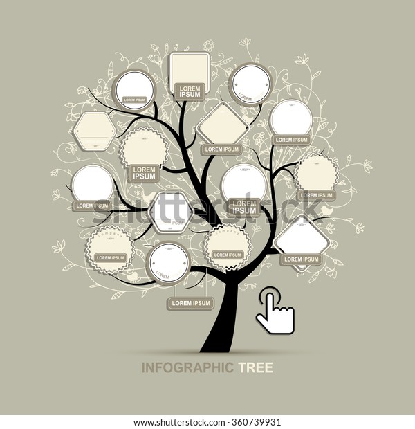 Infographic Tree Template Your Design Stock Vector (Royalty Free ...