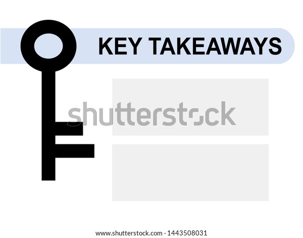 Infographic Vector 2 Key Takeaways Blue Stock Vector (Royalty Free ...