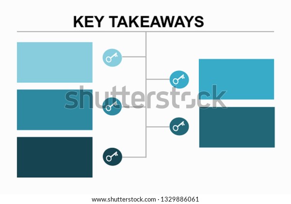 Infographic Vector 5 Key Takeaways Blue Stock Vector (Royalty Free ...