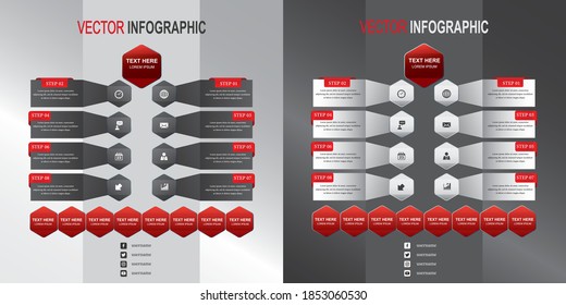Infographic Vector Black White Design Stock Vector (Royalty Free ...