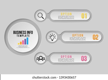 Infographic Vector Design Template Business Data Stock Vector (Royalty ...