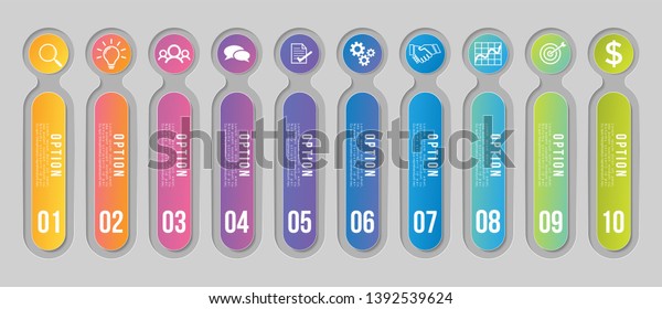 Infographic Vector Design Template Business Data Stock Vector (Royalty ...