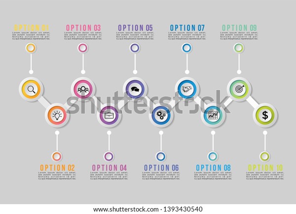Infographic Vector Design Template Business Data Stock Vector (Royalty ...