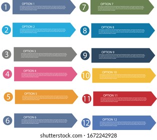 Infographic Vector Round Arrow Announcements Stock Vector (Royalty Free ...