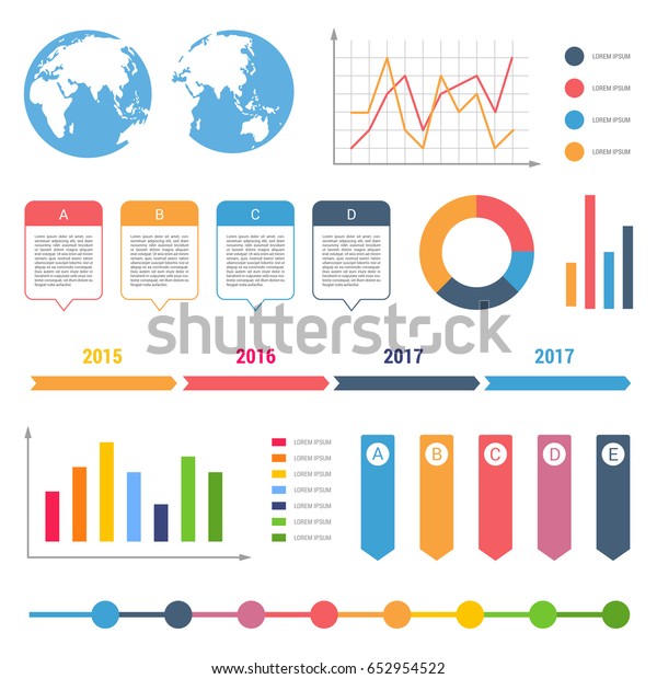 Infographic Workflow Diagrams Timeline Steps Chart Stock Vector ...