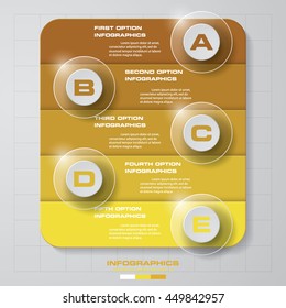 Infographics 5 Steps Design Vector Illustration Stock Vector (Royalty ...
