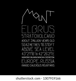 Infographics About Mount Everest Stock Vector (Royalty Free) 1307922622