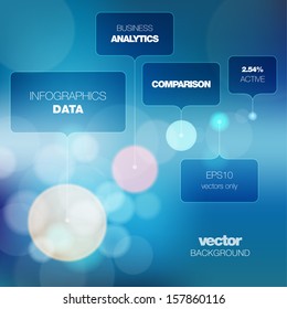 Infographics Composition Shapes Infographics Design Modern Stock Vector ...