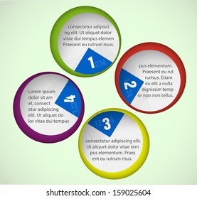 Infographic Three Circle Vector Illustration Stock Vector (Royalty Free ...
