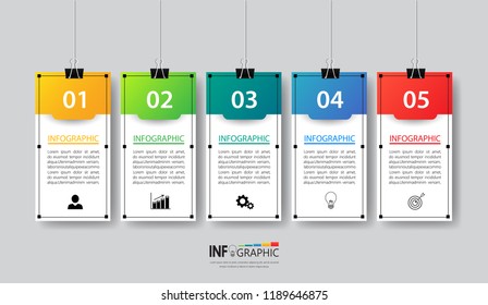 Infographics Design Template Icons Process Diagram Stock Vector ...