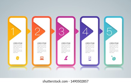 Infographics Design Vector Paper Art Style Stock Vector (Royalty Free ...