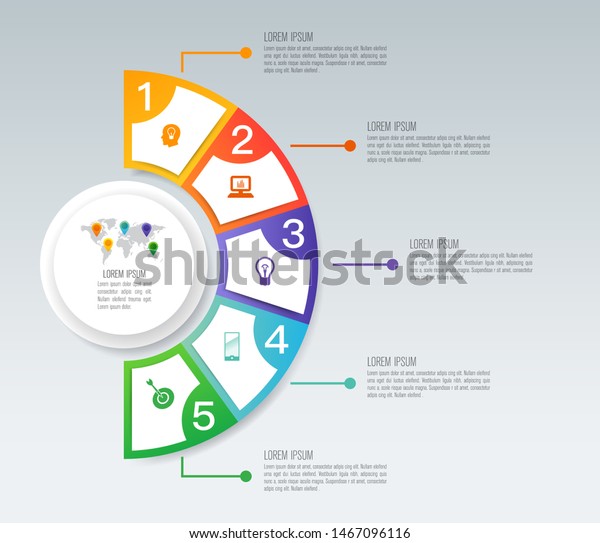 Infographics Design Vector Paper Art Style Stock Vector (Royalty Free ...
