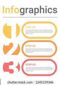 Infographics Diagram 3 Steps Options Processes Stock Vector (Royalty ...