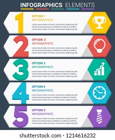 Infographics Element Design Number Top Five Stock Vector (Royalty Free ...