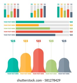 Infographics Elements Color Bar Charts Stock Vector (Royalty Free ...
