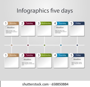 815 Infographics week timeline Images, Stock Photos & Vectors ...