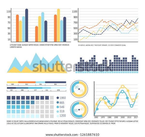 Infographics Graphic Charts Business Data Presentation Stock Vector ...