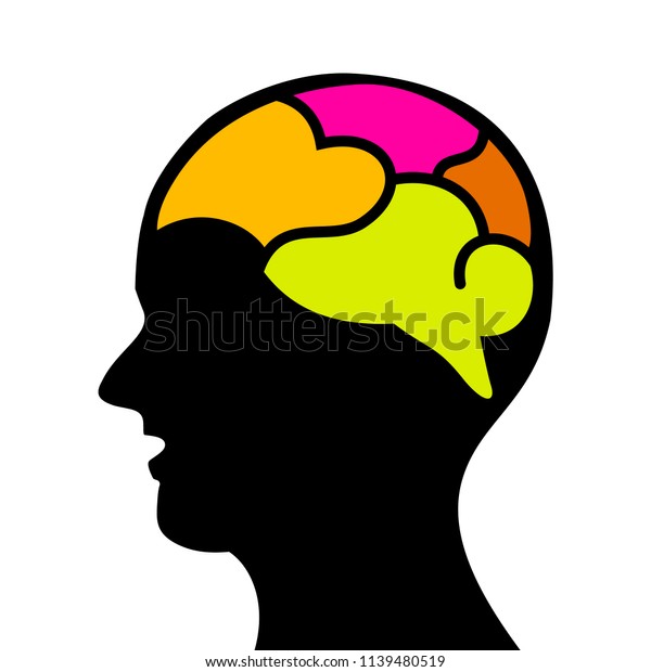Infographics Human Brain Design Template Split Stock Vector (Royalty ...