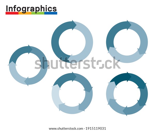 Infographics Illustration Set Charts Chart Split Stock Vector (Royalty ...