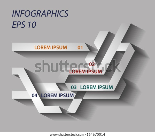 Infographics Modern Design Paper Stock Vector (Royalty Free) 164670014 ...