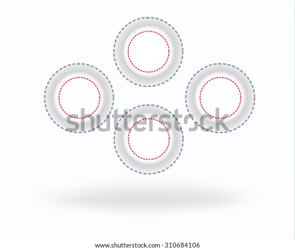 Infographics Modern Design Process Template Vector Stock Vector ...