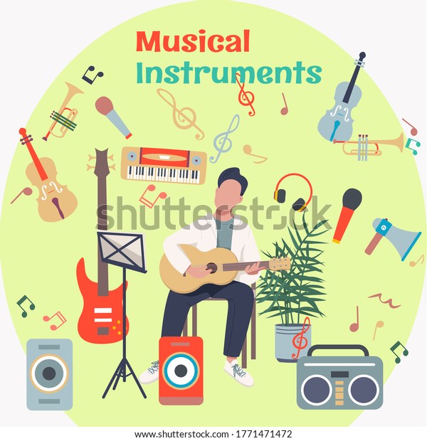 Infographics Musical Instruments Music Vector Graphics Stock Vector ...