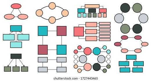 Infographics Process Diagram Mind Mapping Vector Stock Vector (Royalty ...