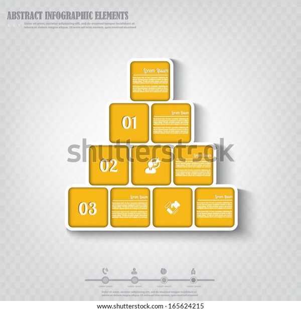 Infographics Pyramid Design Element Stock Vector (Royalty Free ...
