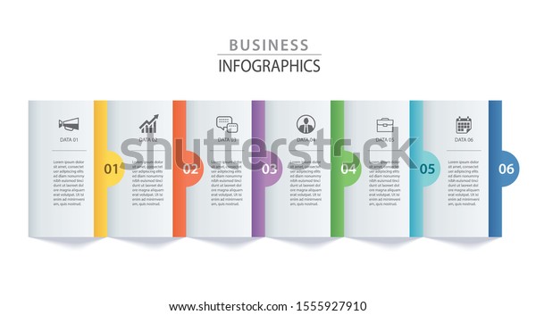 Infographics Rectangle Paper Index 6 Data Stock Vector (Royalty Free ...