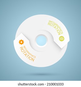 Infographics Rotation Vector Illustration Stock Vector (Royalty Free ...