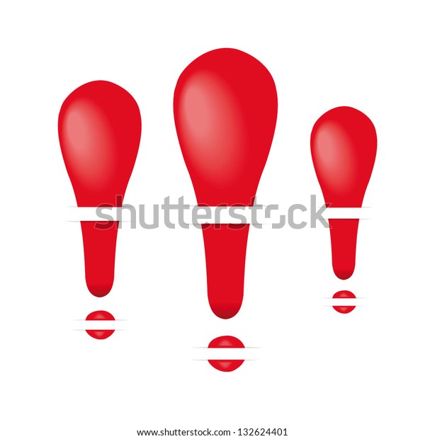 Infographics Sign Exclamation Point Vector Illustration Stock Vector ...